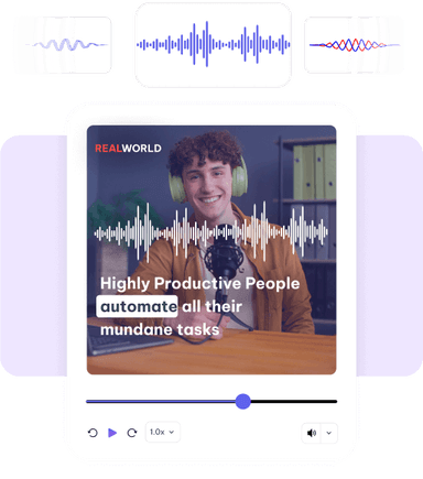 Convert Audio to Video Online | AI-Powered Tool | Exemplary AI